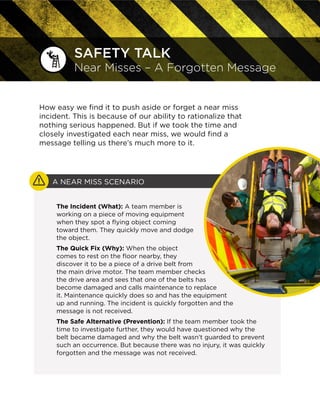 Safety Talk: Near Misses | PDF