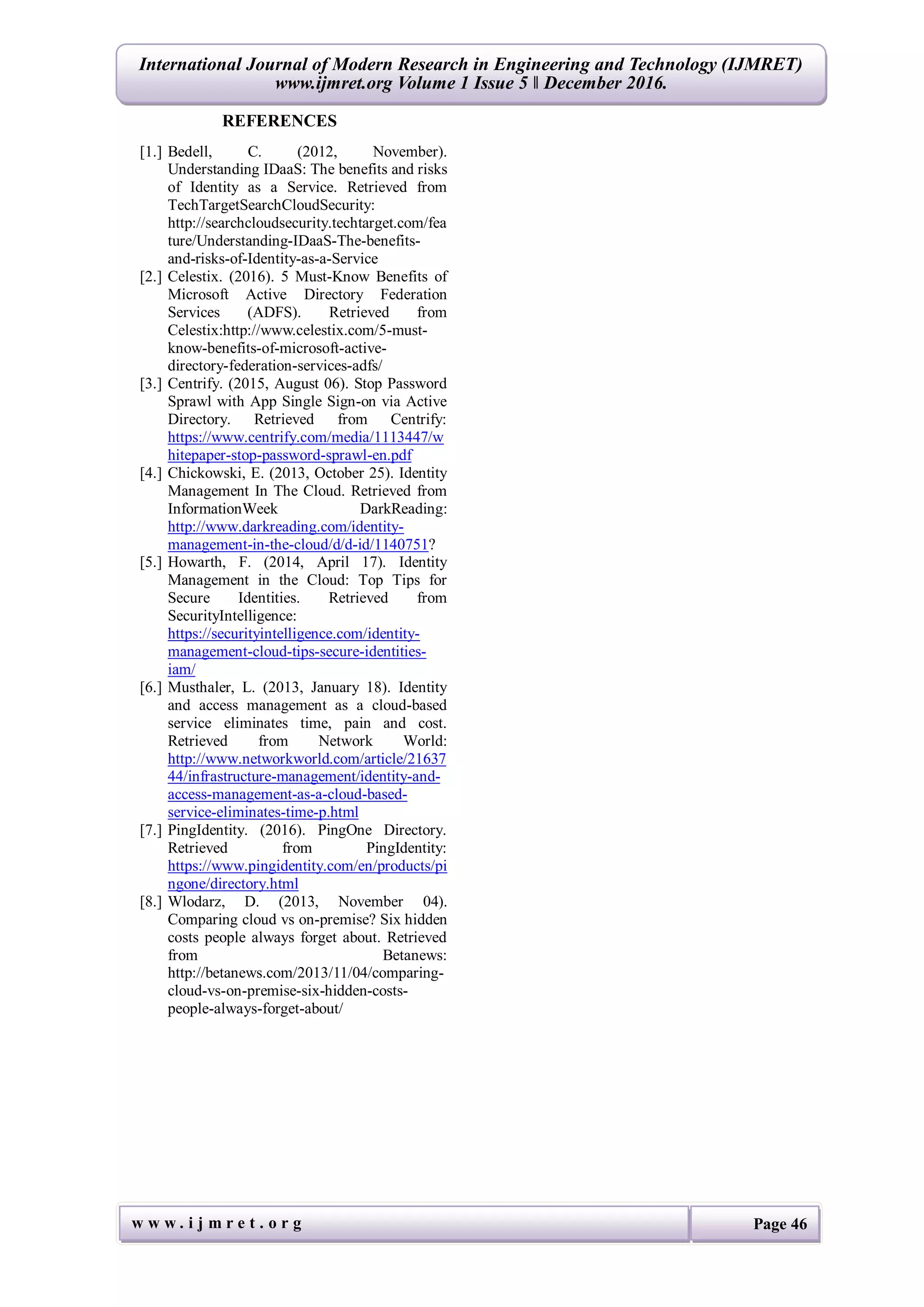 Identity Management In Cloud Computing | PDF | Cloud Computing | Internet