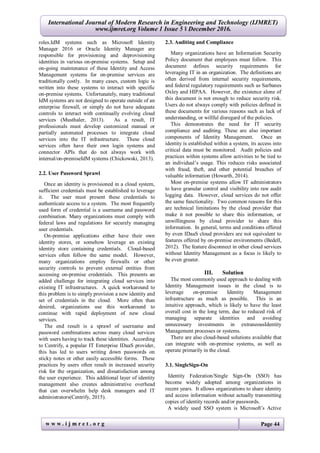 Identity Management In Cloud Computing | PDF | Cloud Computing | Internet