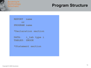 0105 abap programming_overview | PPT | Programming Languages | Computing