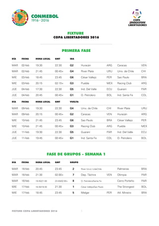 0105 conmebol fixture_digital | PDF