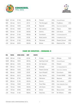 0105 conmebol fixture_digital | PDF