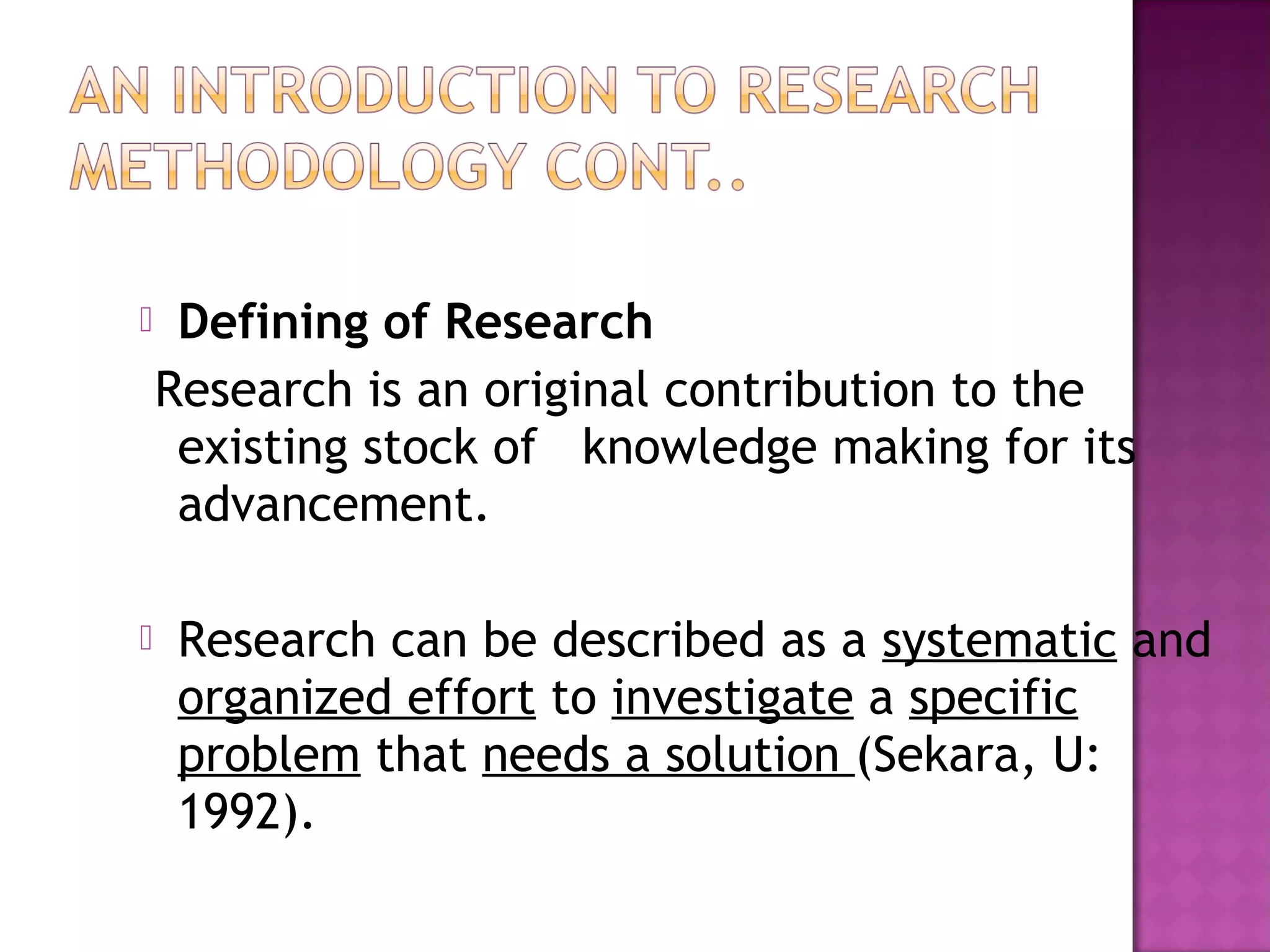 Research Methods | PPT
