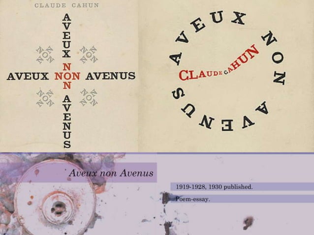 Self-portraits reading--Claude Cahun and Cindy Sherman | PPTX