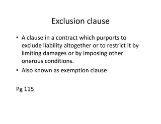 0106exclusion Clause | PDF