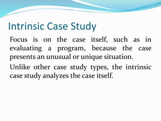 Case Study Research | PPTX