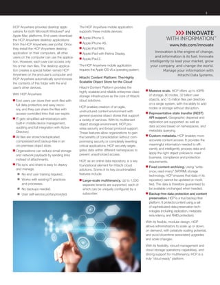 Hitachi Cloud Solutions Profile | PDF | Cloud Computing | Internet
