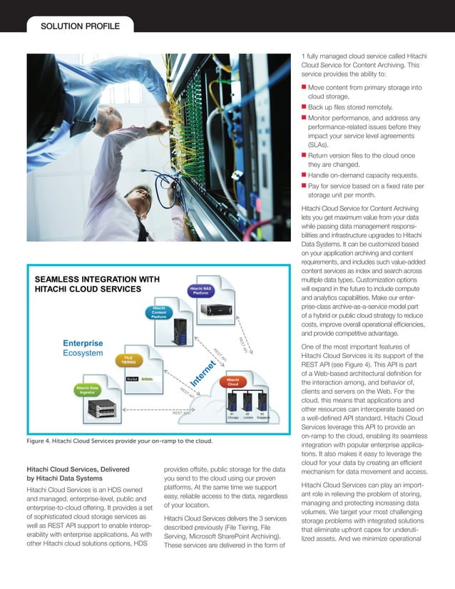 Hitachi Cloud Solutions Profile | PDF | Cloud Computing | Internet