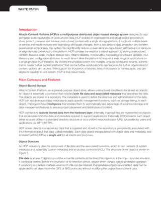 Introduction to Object Storage Solutions White Paper | PDF | Internet | Computing