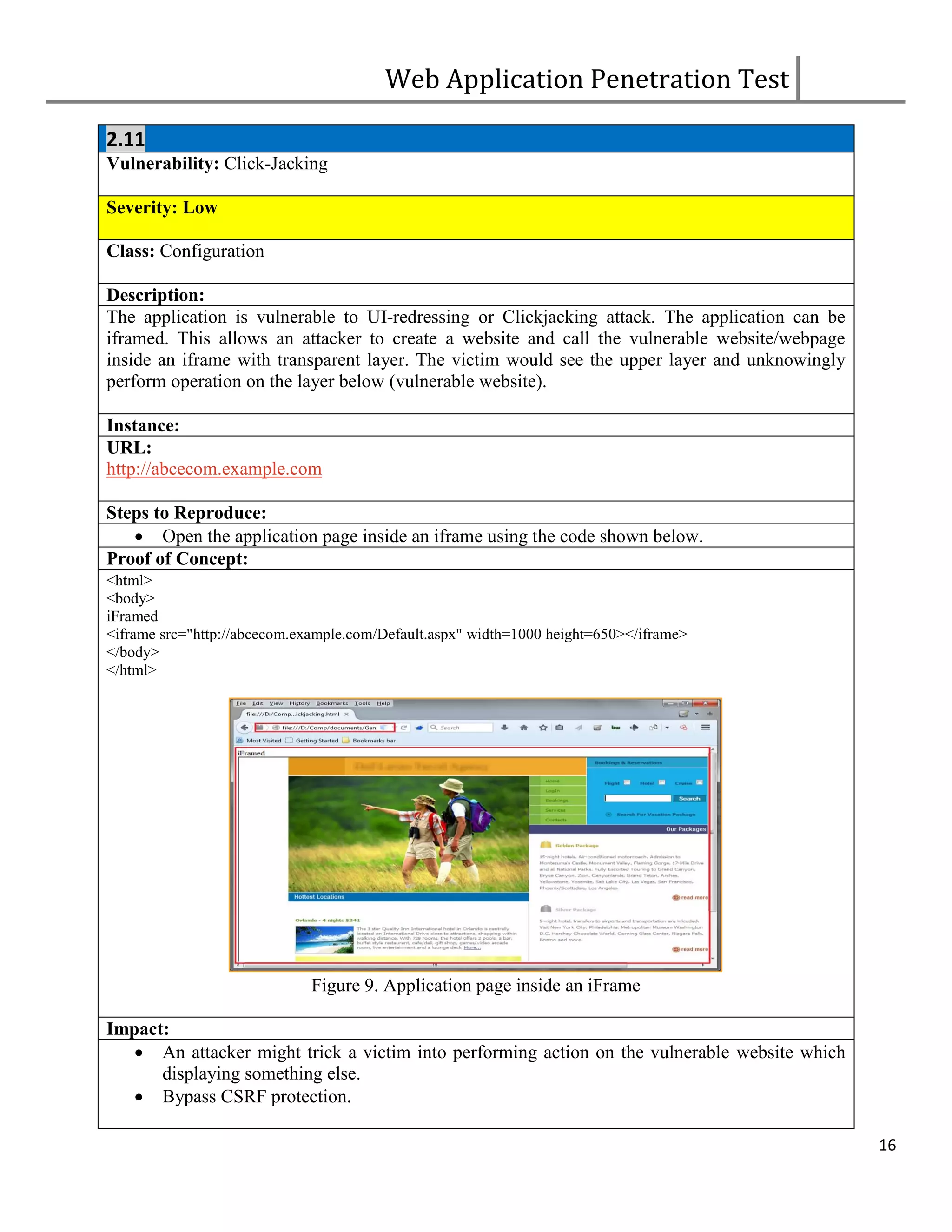 Web PenTest Sample Report | PDF