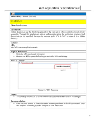 Web PenTest Sample Report | PDF