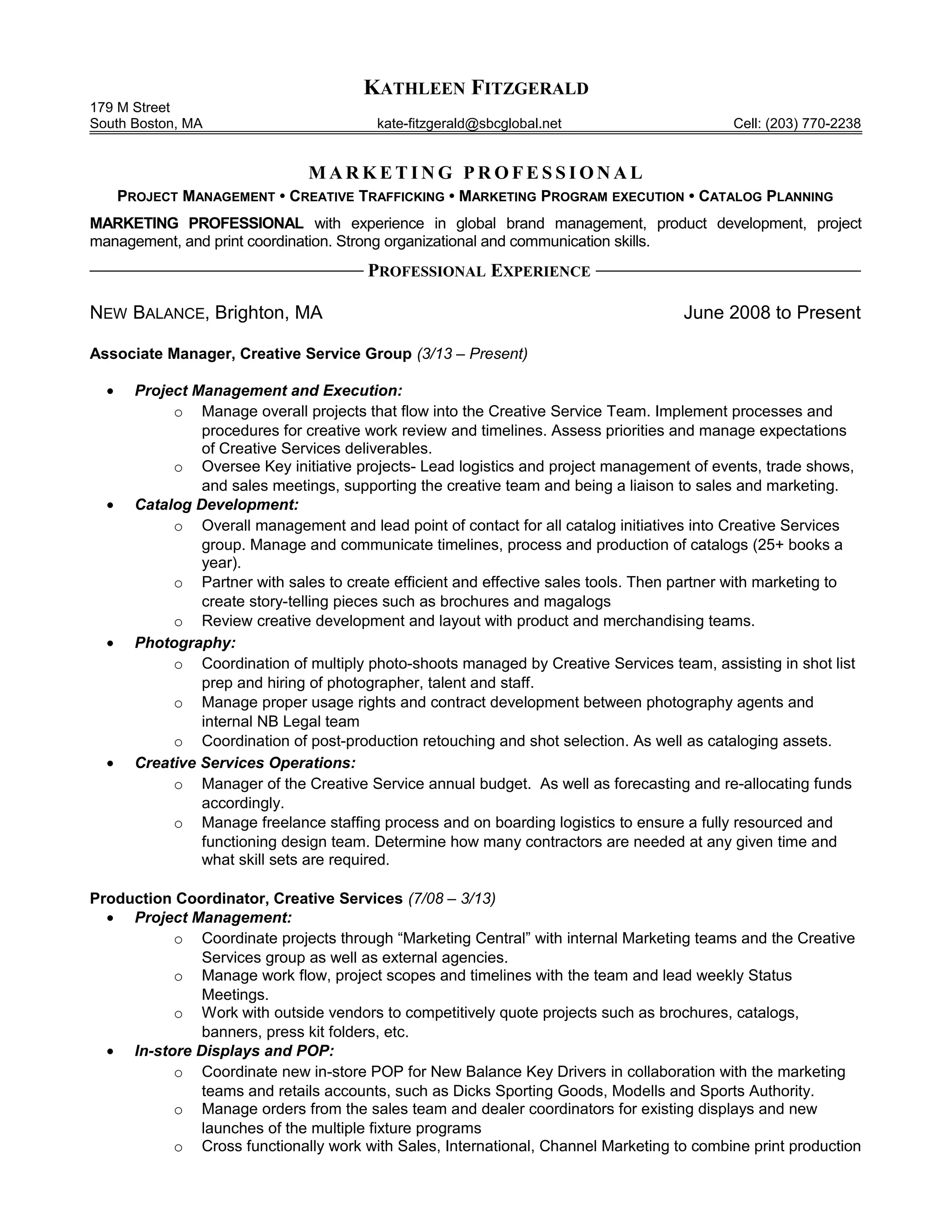 Kathleen Fitzgerald Resume5 | DOC