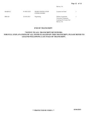 My Joint Service Transcript (JST) - Army | PDF