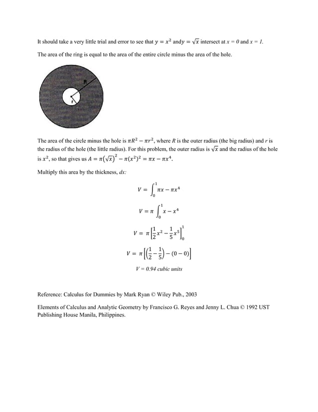 010 applications of integral calculus | PDF