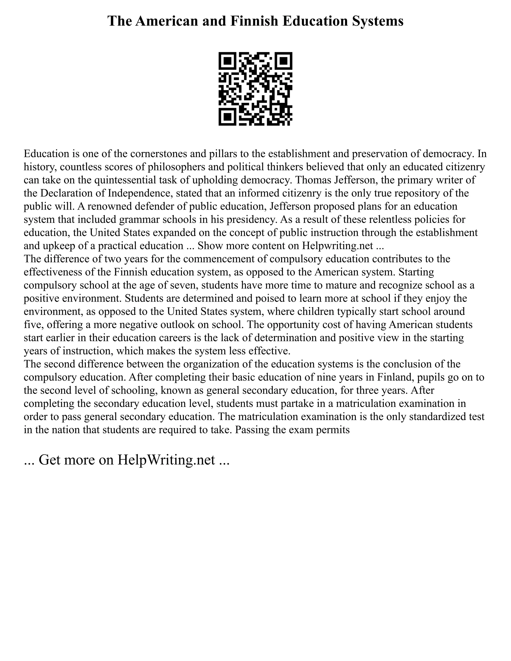 010 Argumentative Essay Examples Middle School E | PDF | Secondary ...