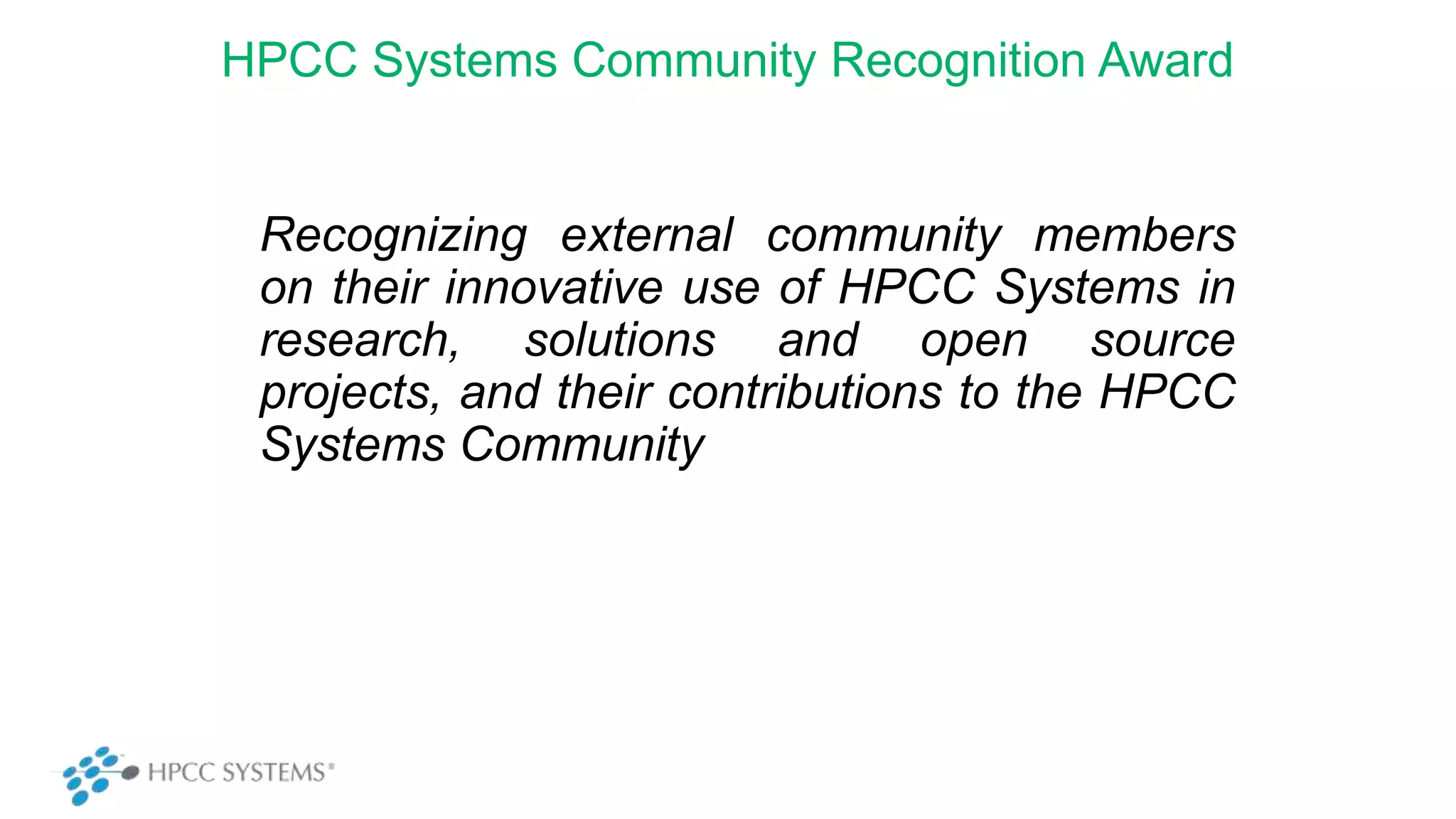 Community Award Ceremony | PPTX