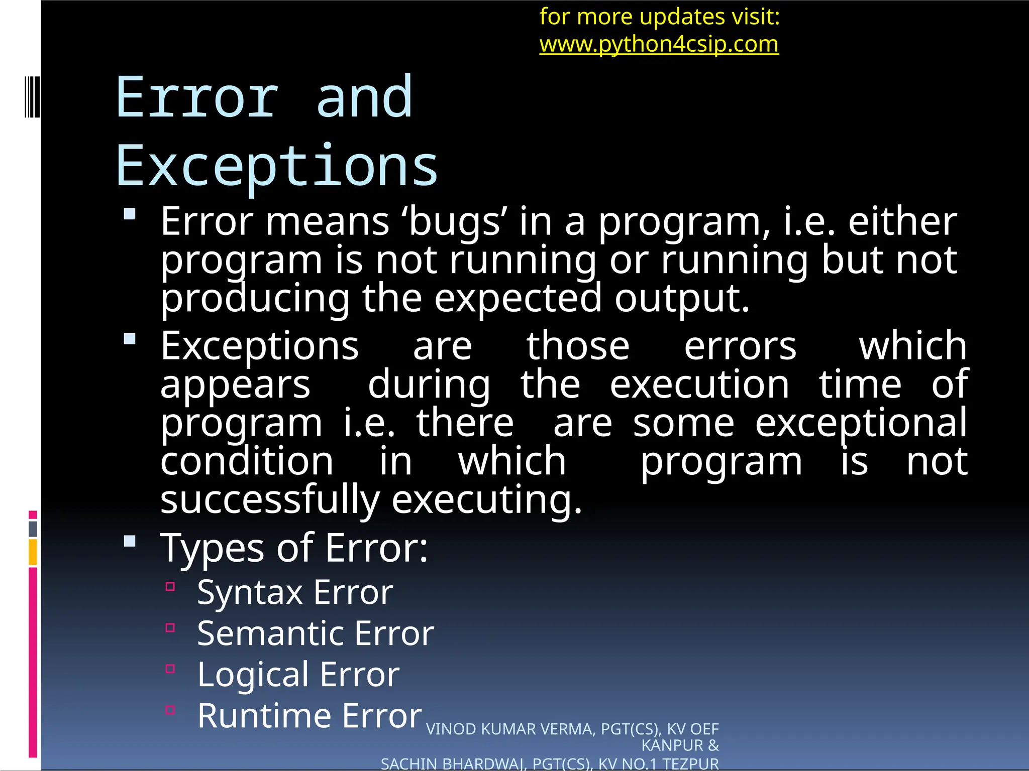 010 Class 11 Computer Science Condition usinf IF | PPTX