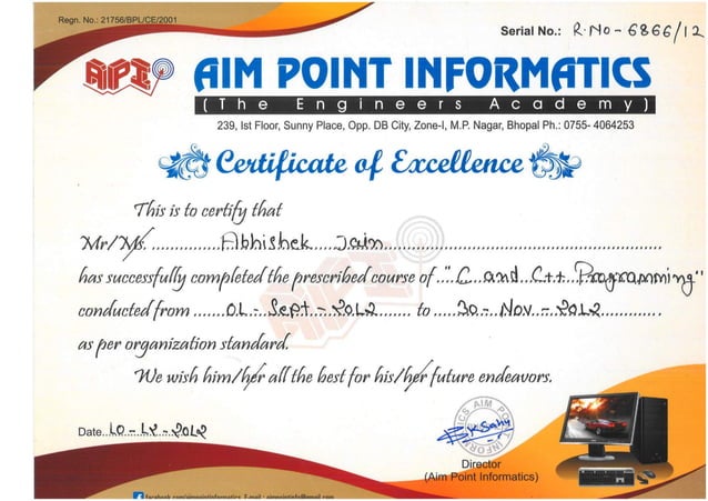 Jain_Abhishek_Certificates | PPT