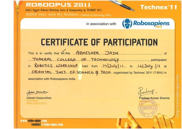 Jain_Abhishek_Certificates | PPT