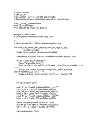 CA3_Python_Simulation | PDF | Chemistry | Science