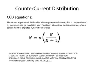 Introduction to countercurrent chromatography: instruments | PDF