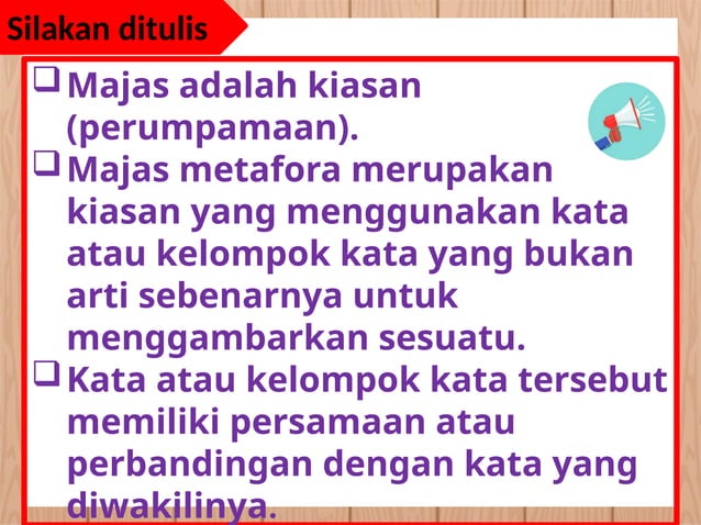 MATERI majas metafora kelas 5 mudah dimengerti | PPTX