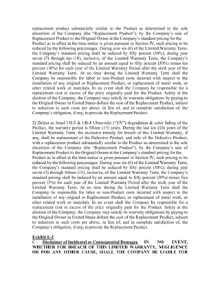 010 warranty letter of viro thatch | PDF | Law