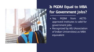 MBA vs PGDM Which One is Better? ISMS Pune | PPT