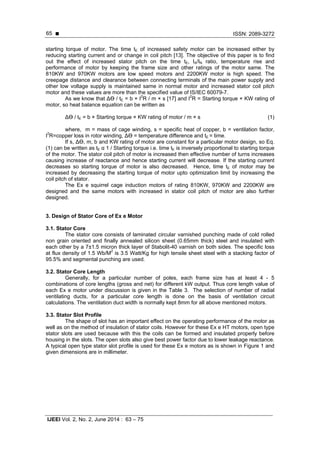 Performance Analysis of Increased Safety HT Induction Motor with Higher ...