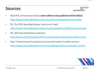 Comprehensive Spending Review & Levelling Up - London | PPT