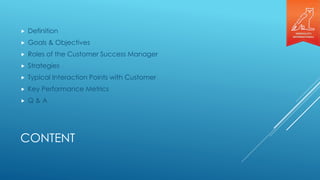 Customer Success Management | PPT