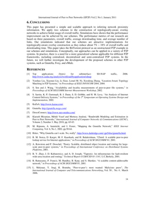 EFFECTIVE TOPOLOGY-AWARE PEER SELECTION IN UNSTRUCTURED PEER-TO-PEER SYSTEMS | PDF