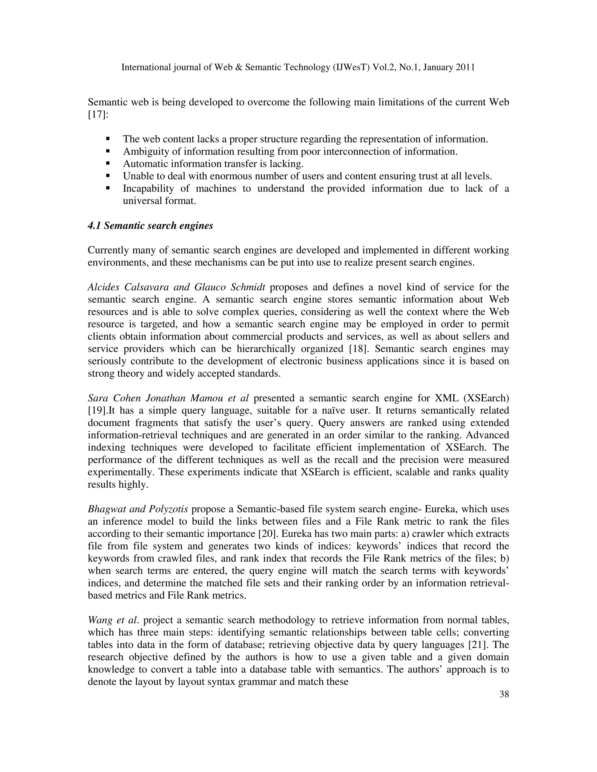 Intelligent Semantic Web Search Engines A Brief Survey Pdf