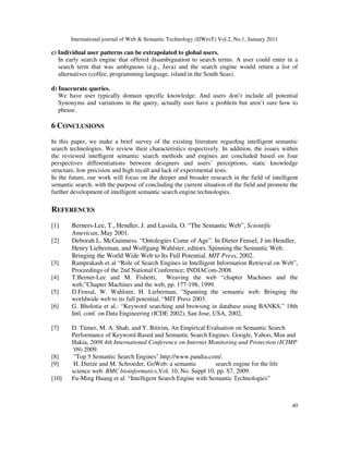 Intelligent Semantic Web Search Engines: A Brief Survey | PDF