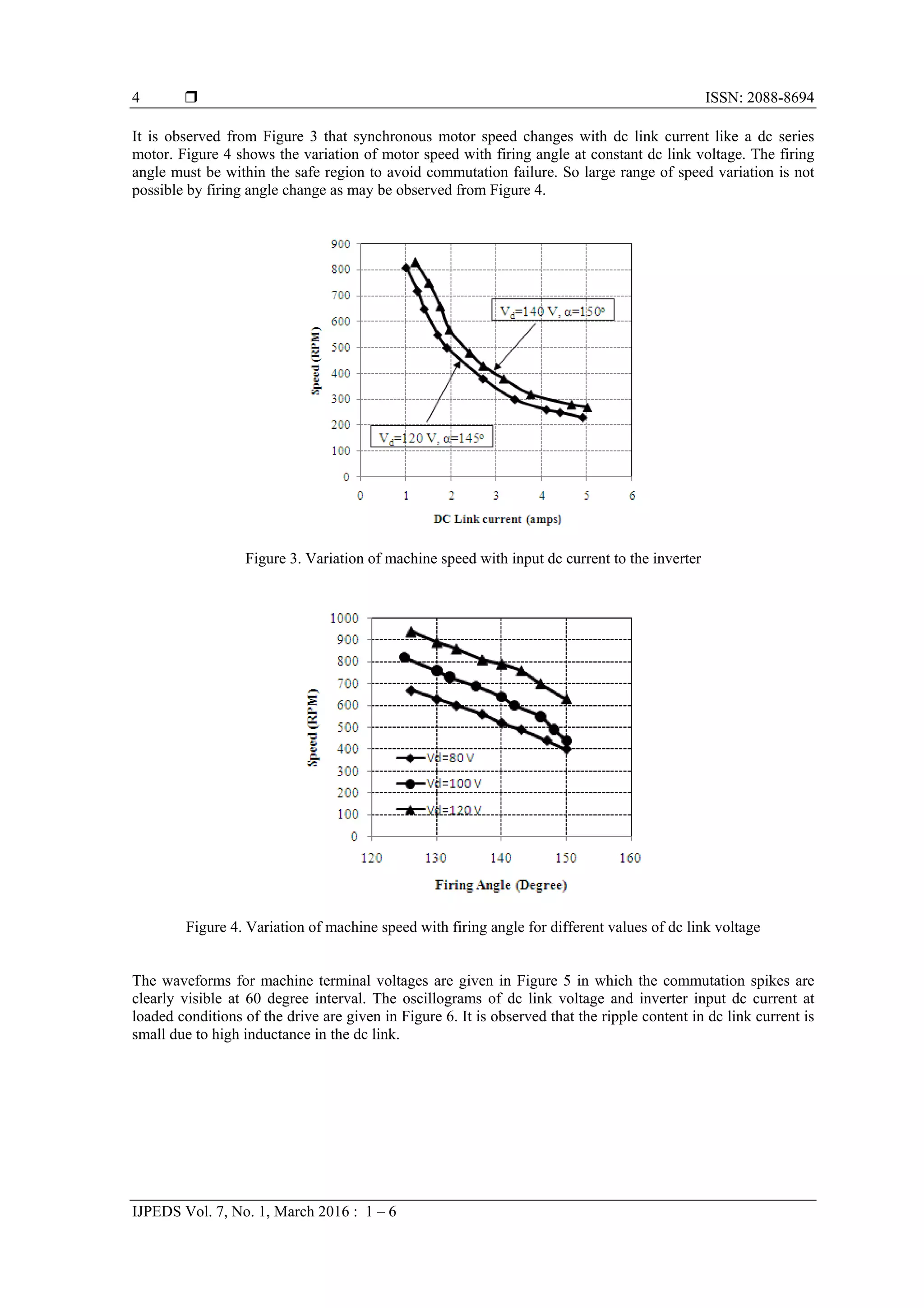 Experimental Investigations of the Self-Controlled Synchronous Motor ...