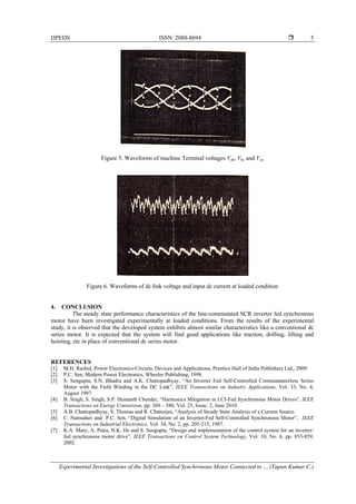 Experimental Investigations of the Self-Controlled Synchronous Motor ...