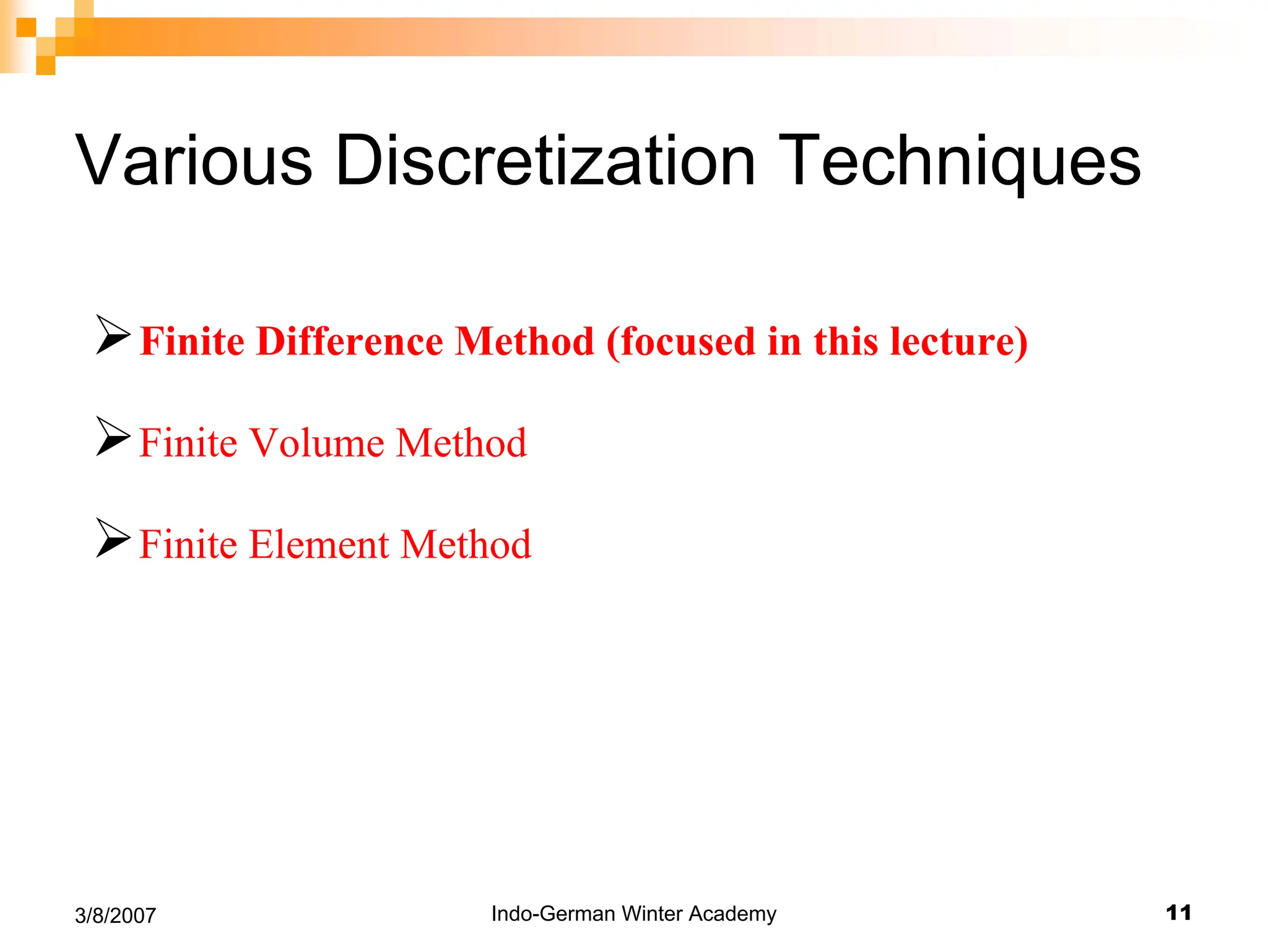 CFD discretisation methods in fluid dynamics | PDF