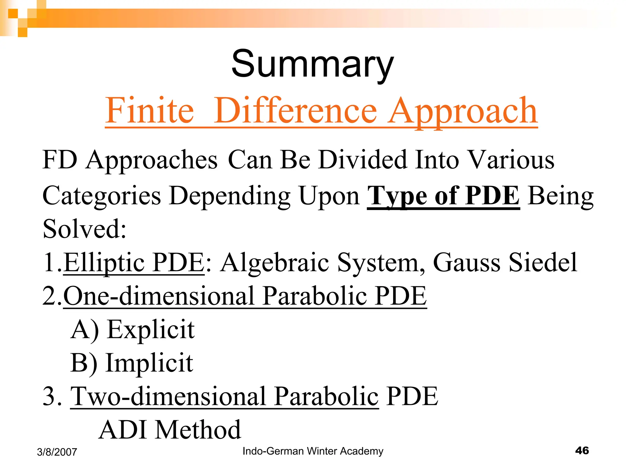 CFD discretisation methods in fluid dynamics | PDF