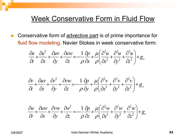 CFD discretisation methods in fluid dynamics | PDF | Physics | Science
