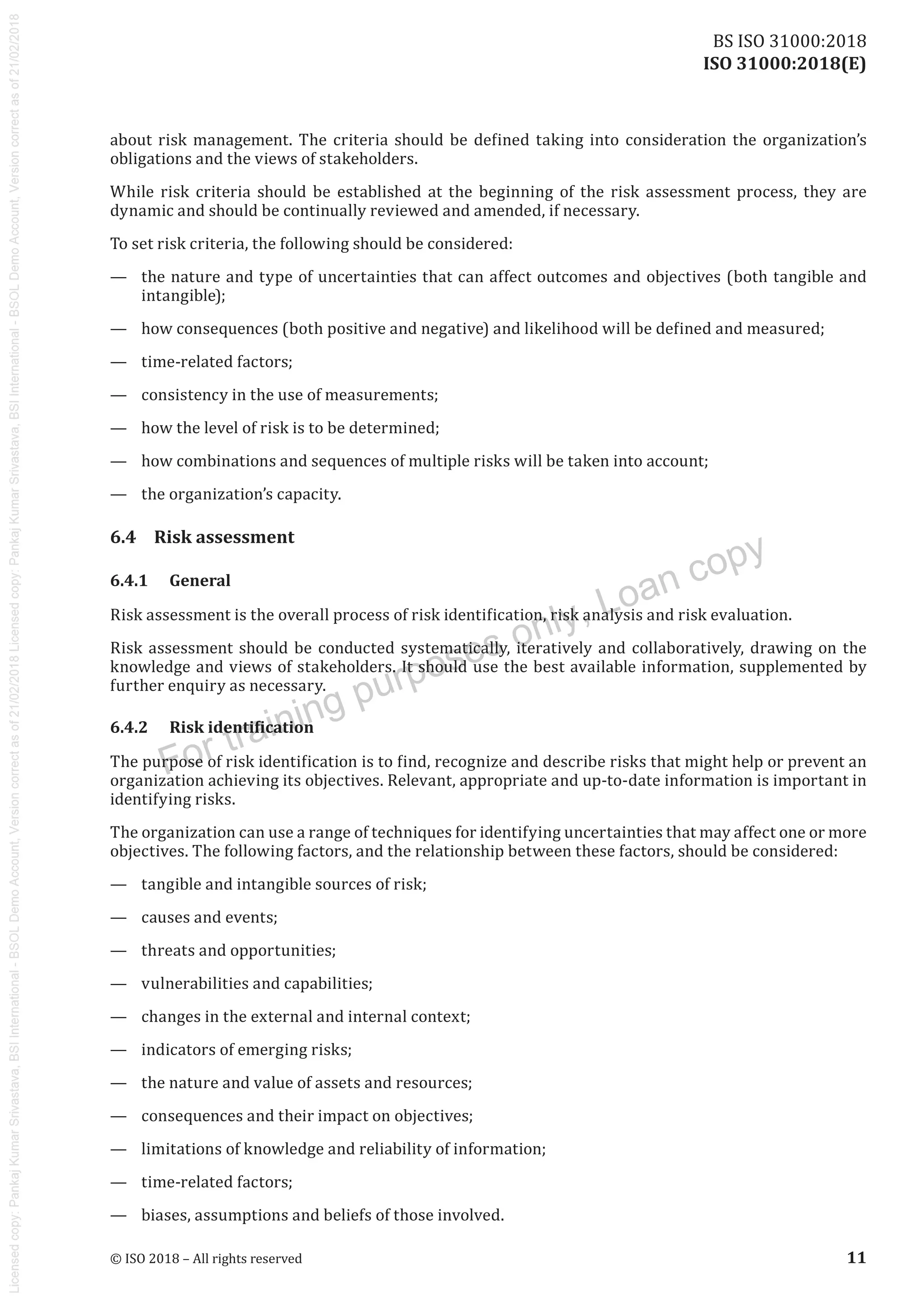 011 20191007 iso 31000.2018 - risk management - guidelines | PDF