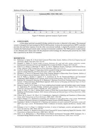 Modeling and simulation of three phases cascaded H-bridge grid-tied PV inverter | PDF