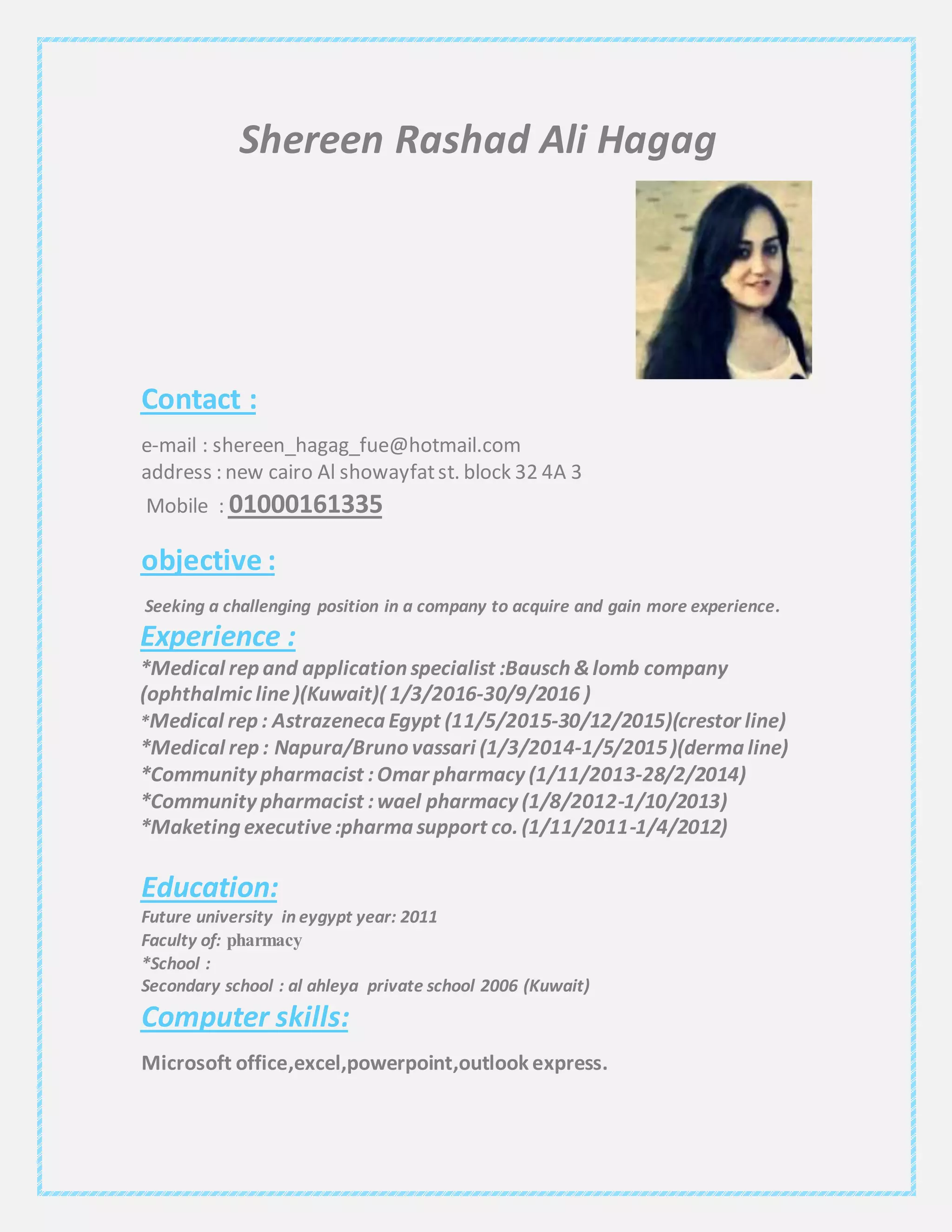 shereen | DOCX | Pharmaceutical Industry | Industries