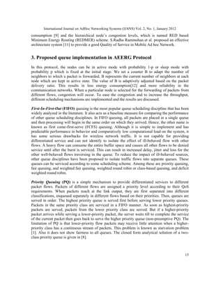 Congestion Control and QOS Improvement for AEERG protocol in MANET | PDF