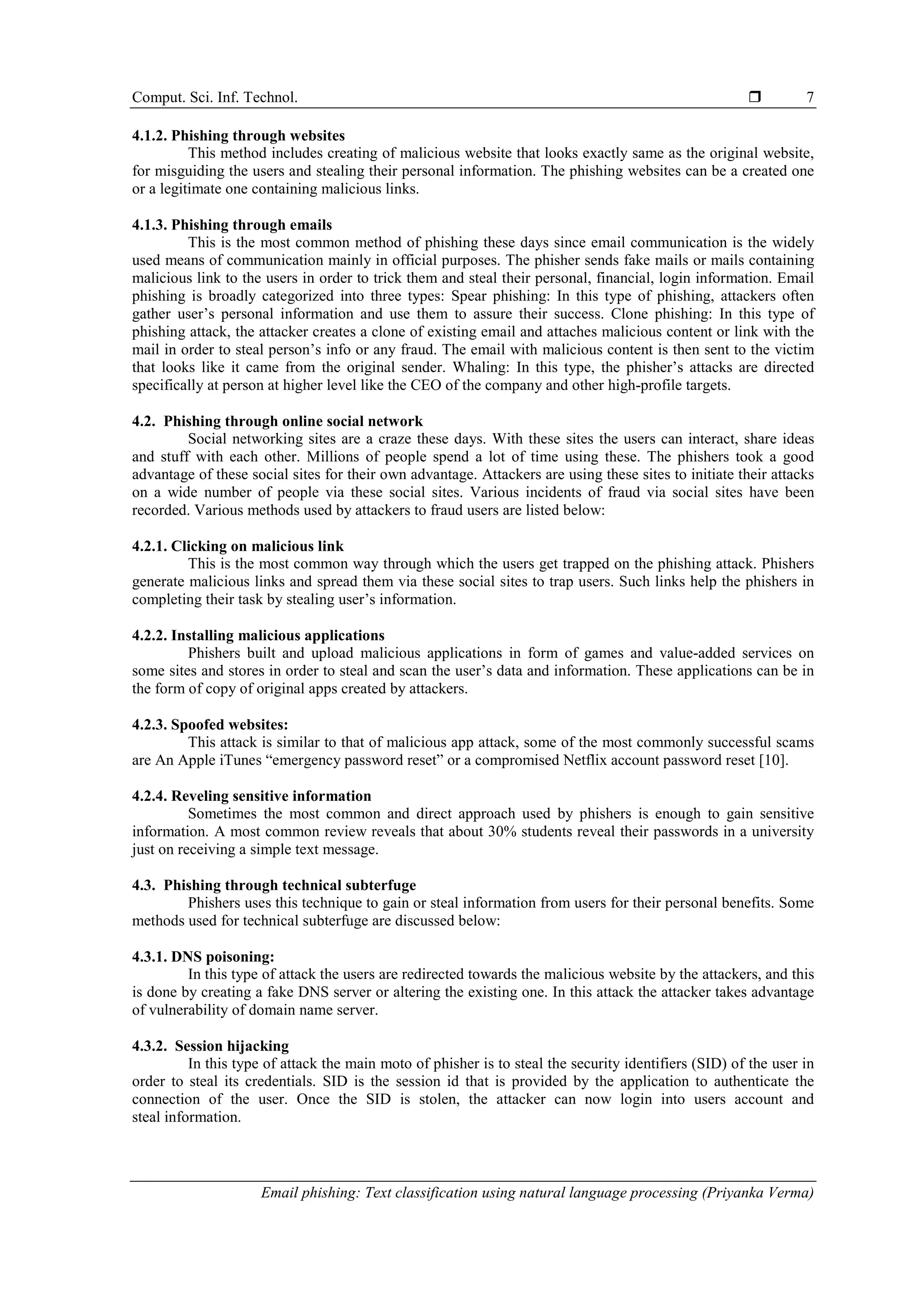 Email Phishing Text Classification Using Natural Language Processing Pdf