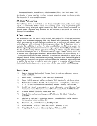 RISKS AND REMEDIES IN E-LEARNING SYSTEM | PDF | Information and Network Security | Computing