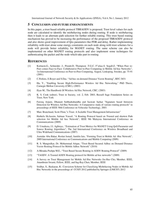 Trust Based Scheme for QoS Assurance in Mobile Ad-Hoc Networks | PDF