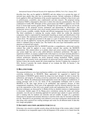 A DEFENSIVE MECHANISM CROSS LAYER ARCHITECTURE FOR MANETS TO IDENTIFY AND CORRECT MISBEHAVIOUR ...