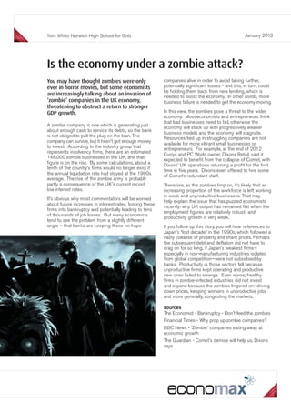 Is the UK economy under a zombie attack? | PDF | Economy | Business and ...