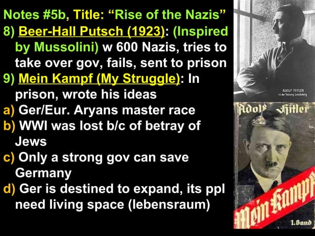 011310 World Wwii Rise Of The Nazi Party 100m | PPT | Political Issues ...