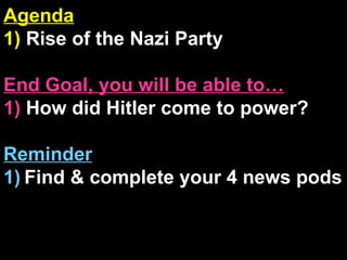 011310 World Wwii Rise Of The Nazi Party 100m | PPT | Political Issues ...